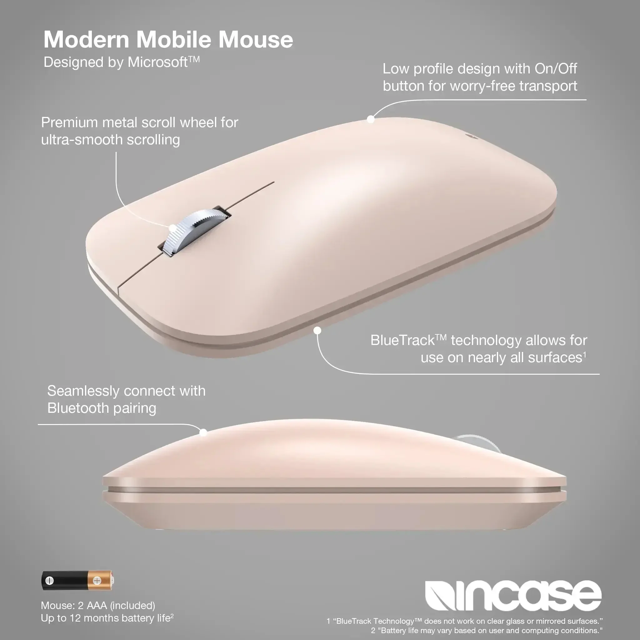 Incase Designed By Microsoft™modern Mobile Mouse Incase